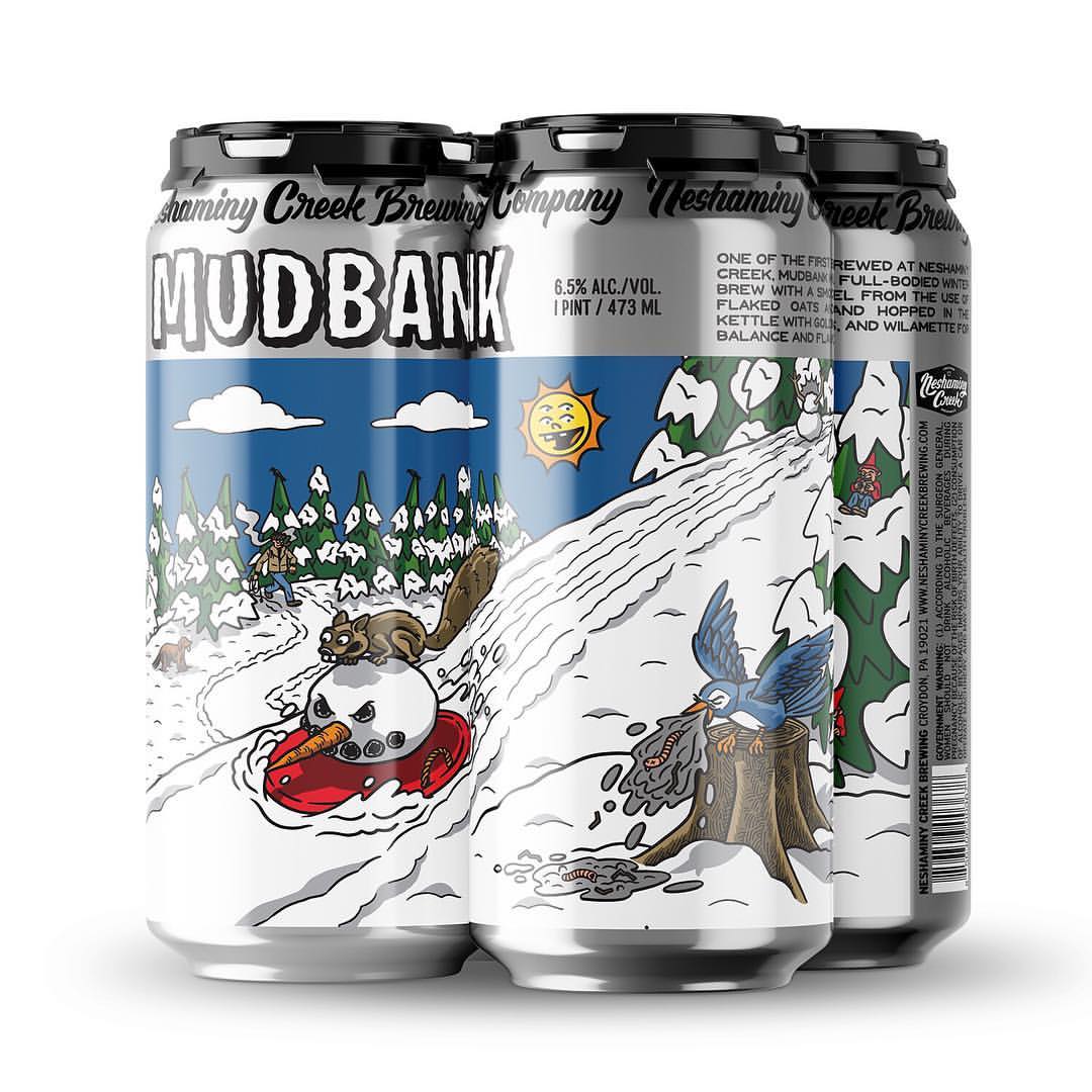 NESHAMINY MUDBANK STOUT / 16 OZ CAN / 4PK | Rt 19 Beer and Toro