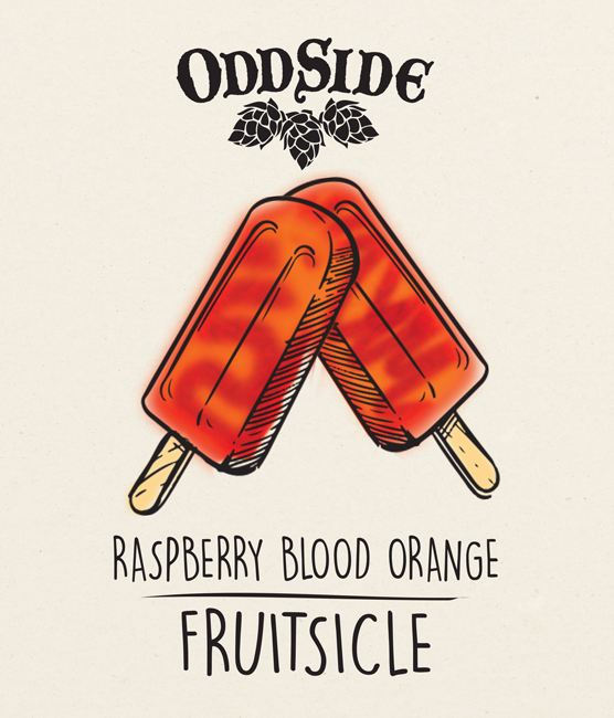 ODD SIDE RASPBERRY BLOOD ORANGE FRUITSICLE / 12OZ CAN | Rt 19 Beer and Toro