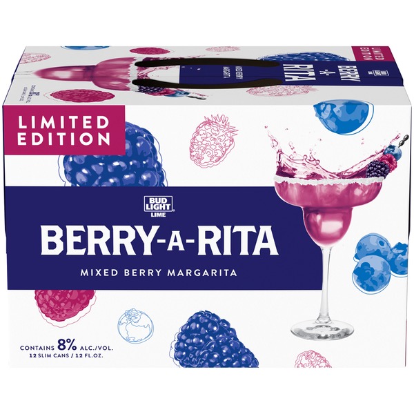 BUD LT BERRY-A-RITA / 8 OZ CAN / 12 PK | Rt 19 Beer and Toro